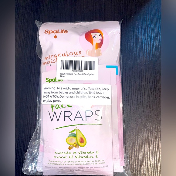 Bath & Body | 1 Piece Spa Set Face Wraps Foot Mask New In Box | Poshmark